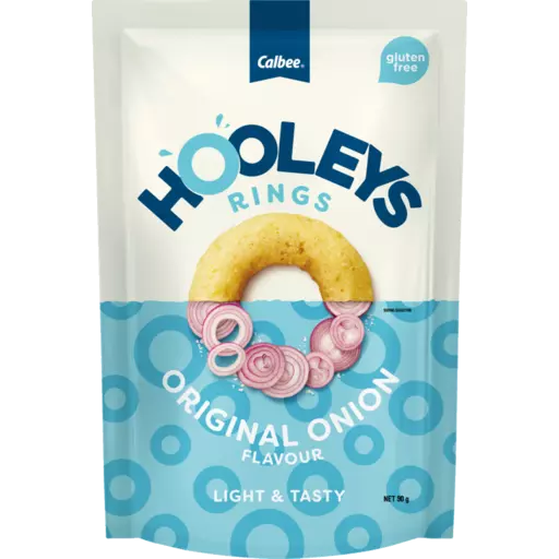 Calbee Hooleys Rings Original Onion Flavour 90g - Buy Online | Farm Fresh Direct