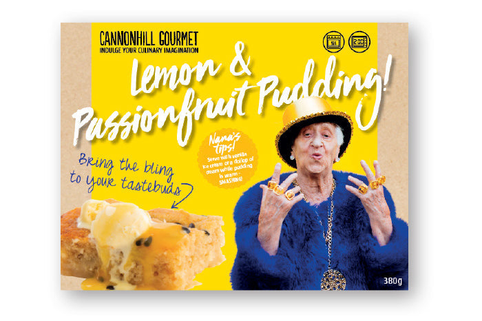 Buy lemon & passionfruit Pudding online at cannonhillgourmet.co.nz