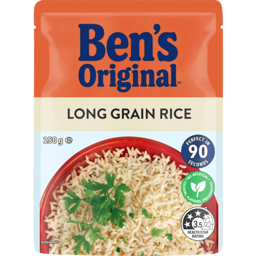 Ben's Original Long Grain Microwave Rice Pouch 250g - Buy Online | Farm ...