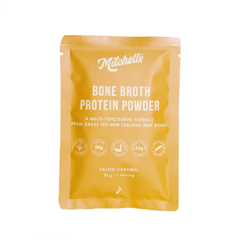 Bone Broth Protein Powder - SALTED CARAMEL SACHET 30g - Buy Online ...