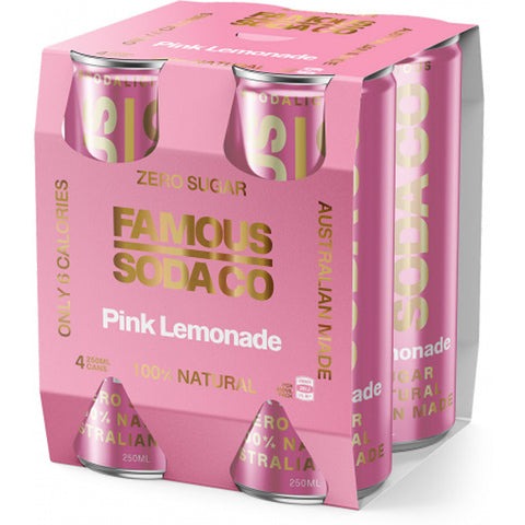Pink Lemonade Can 4x 250ml - Buy Online | Farm Fresh Direct