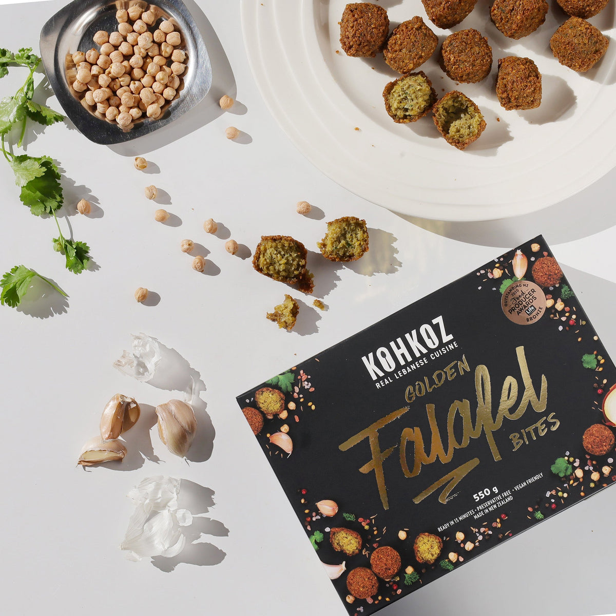 Golden Falafel Bites(40) | Mediterranean Food | Lebanese Cuisine | Kohkoz