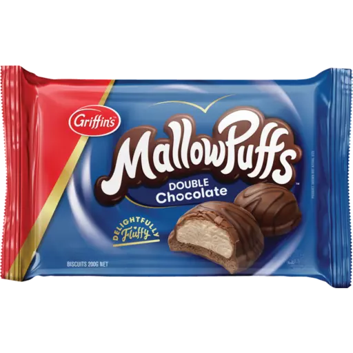 Griffins Griffin's Mallowpuffs Double Chocolate Biscuits 200g - Buy ...