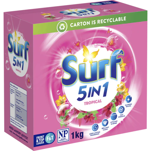 Surf Laundry Powder Tropical 1kg - Buy Online | Farm Fresh Direct