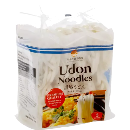 Mama San Frozen Udon Noodle Each 1kg - Buy Online | Farm Fresh Direct