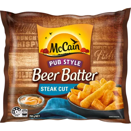 Mccain Pub Style Beer Battered Steakfries 750g - Buy Online | Farm ...