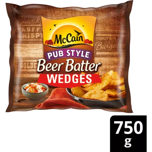 Mccain Pub Style Beer Battered Wedges 750g - Buy Online | Farm Fresh Direct