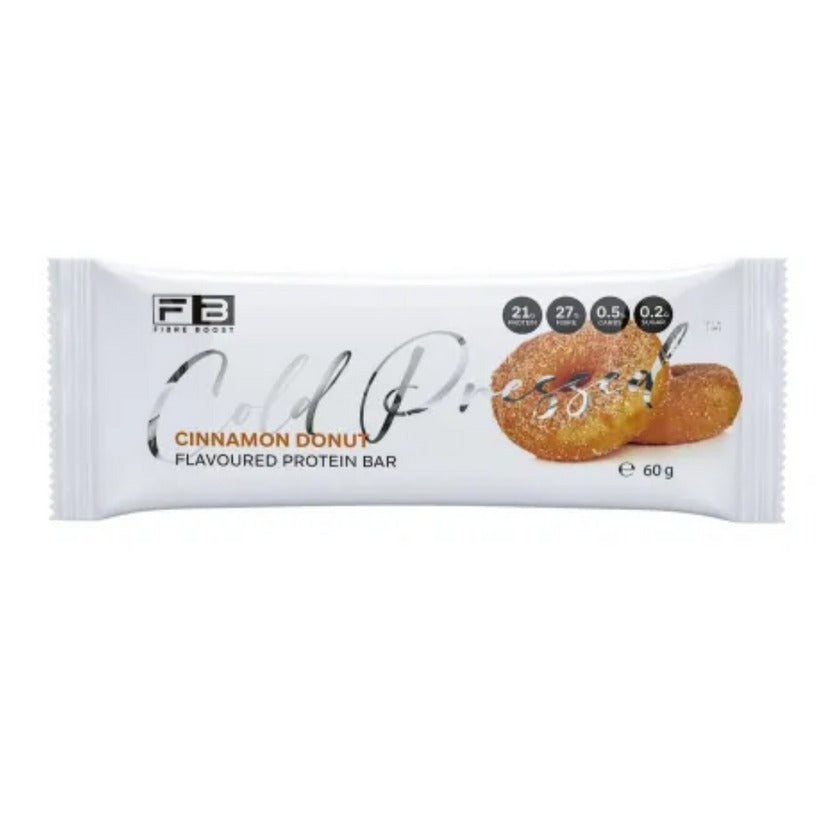 FIBRE BOOST Cinnamon Donut Flavour 60g Cold Pressed Protein Bar - - Buy ...