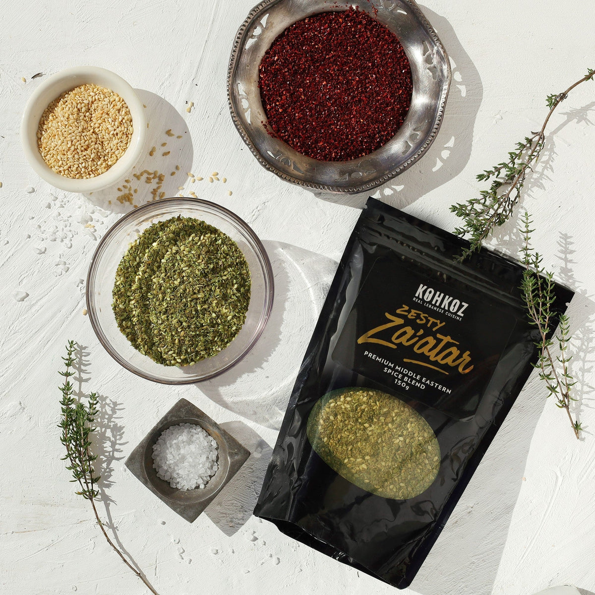 Za'atar Spice Blend | Lebanese Cuisine | Kohkoz